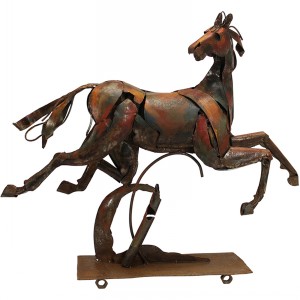 The Running Horse Metal Sculpture | R.E. Farm - Horse Wear, Tack ...